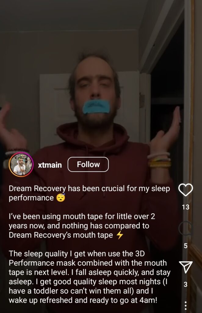Dream Recovery Mouth Tape Review | Mewing.coach